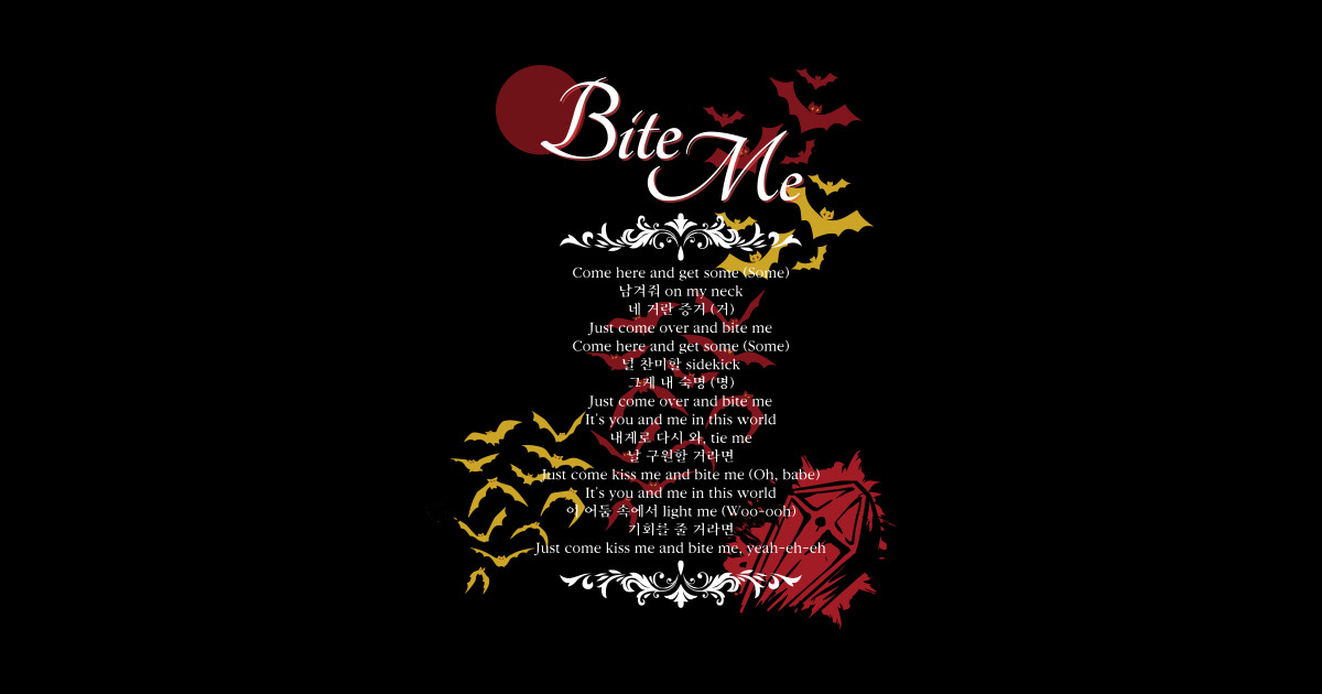 Enhypen Bite Me Lyrics - Enhypen - T-Shirt | TeePublic