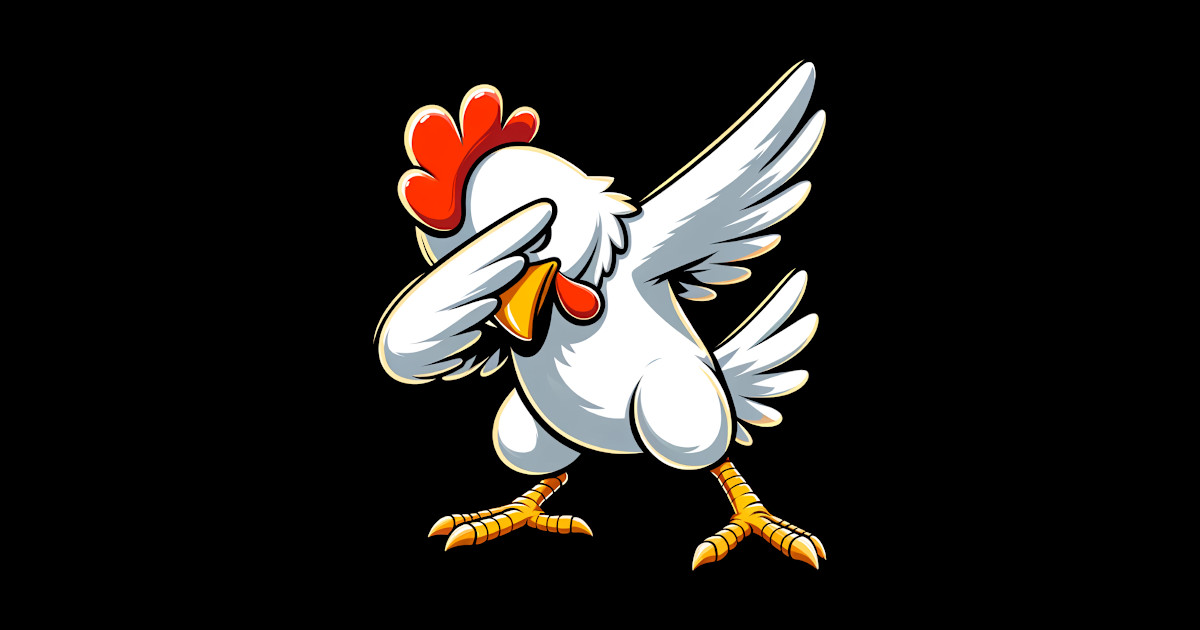 Chicken Cute Animals Outfit Kawaii Pet Do The Dab - Chicken Animal ...