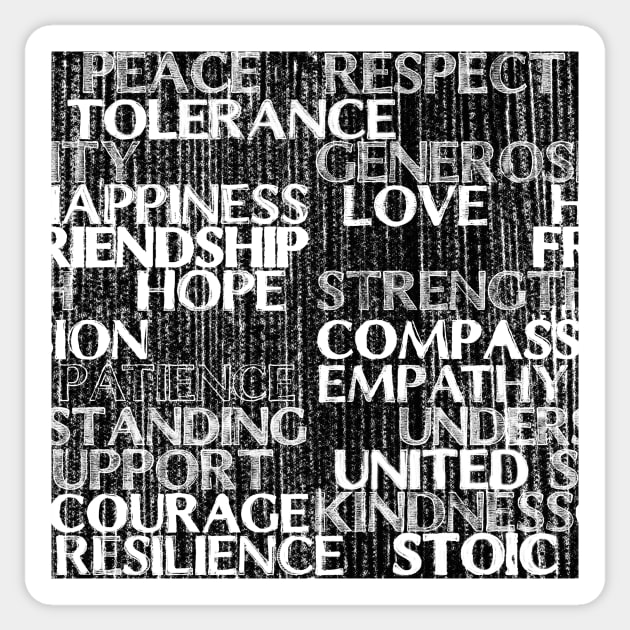 Words of Support - Words - Sticker | TeePublic