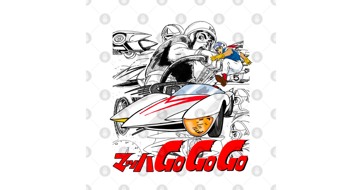 Go Go Go Speed Racer Vintage - Speed Racer - T-Shirt | TeePublic