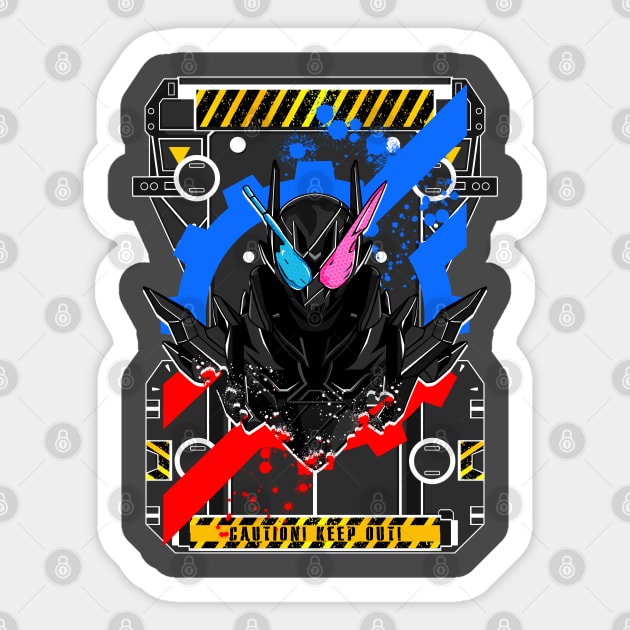 Kamen Rider Build Hazard - Kamen Rider - Sticker | TeePublic