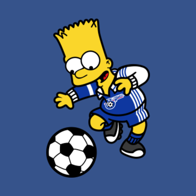Buffalo Blizzard Soccer Bart Simpson - Simpsons - Long Sleeve T-Shirt ...