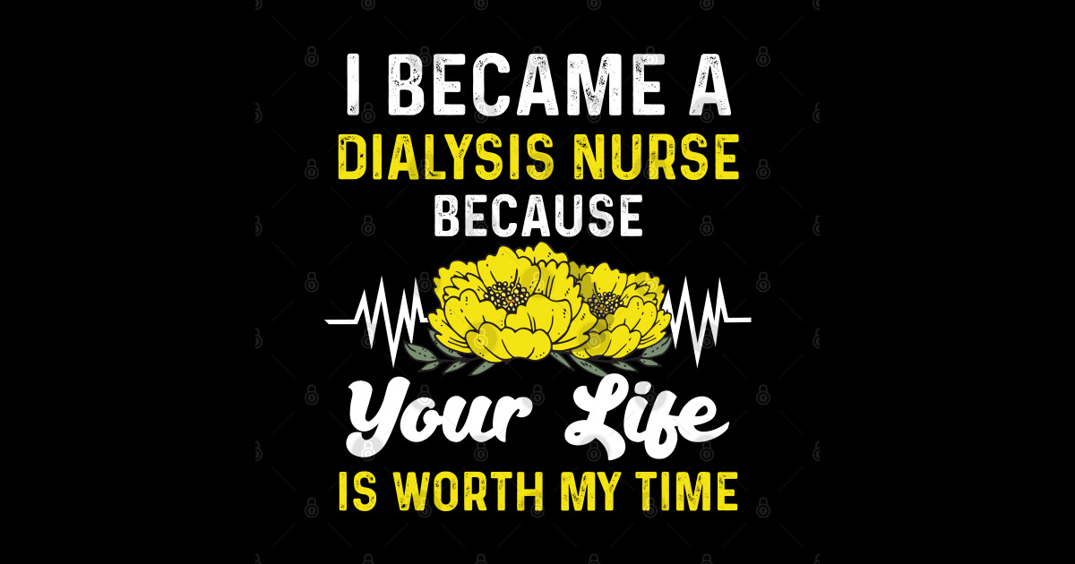 Loves Being a Dialysis Nurse - Dialysis Nurse - Sticker | TeePublic
