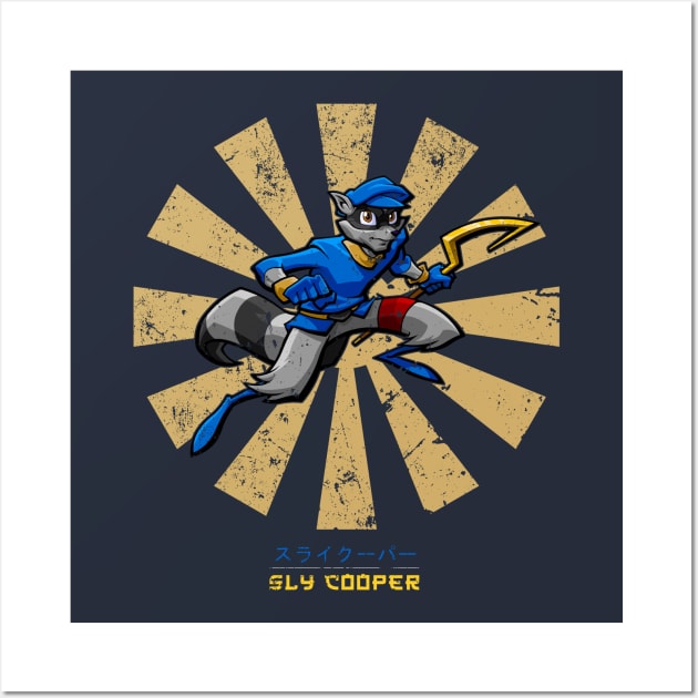 Sly Cooper Retro Japanese - Sly Cooper - Posters and Art Prints | TeePublic