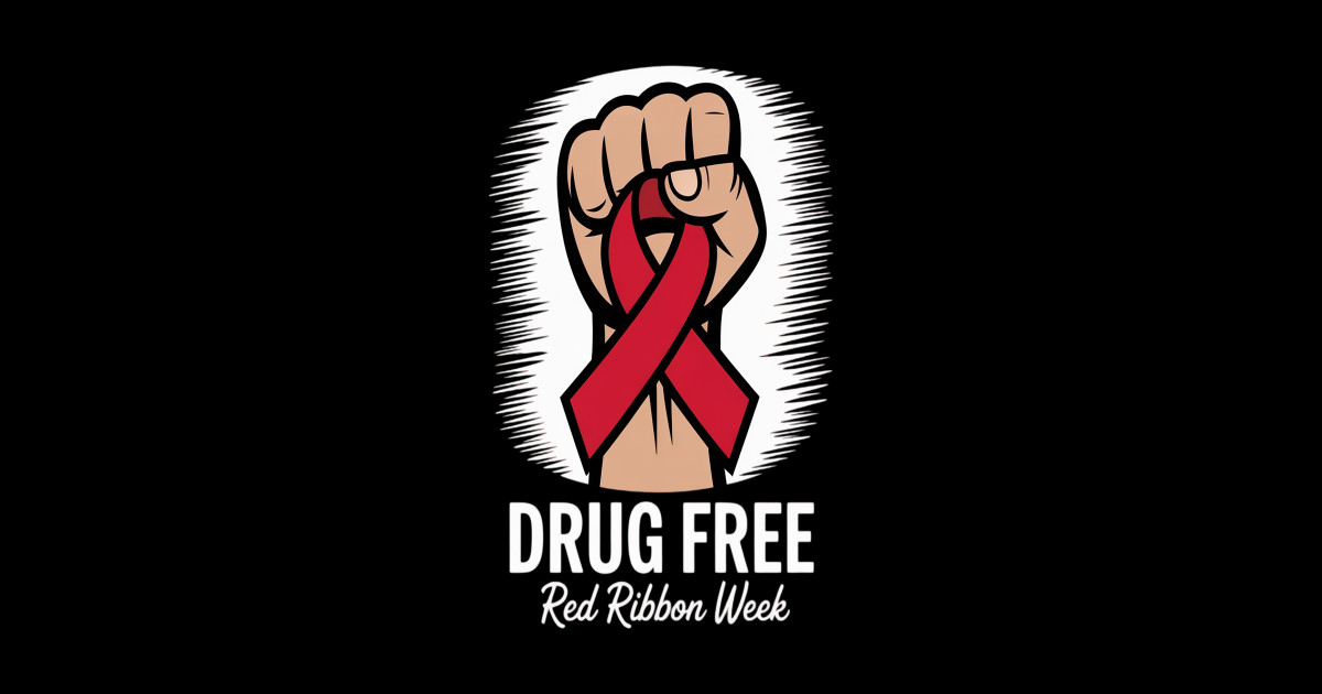 Drug Free Red Ribbon Week Awareness Say No To Drugs - Drug Free Red ...