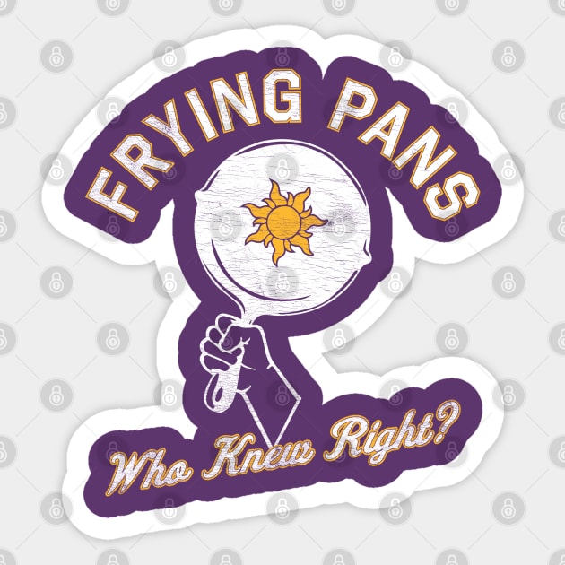 Frying Pans! - Disney - Sticker | TeePublic