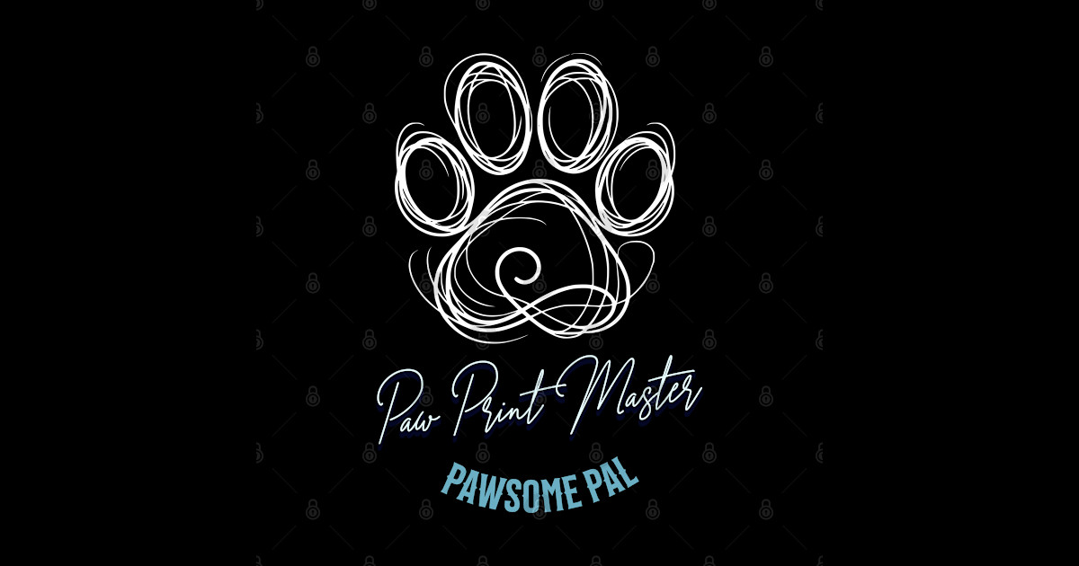Cute dog paw print mono line pet footprint minimal design, paw print ...