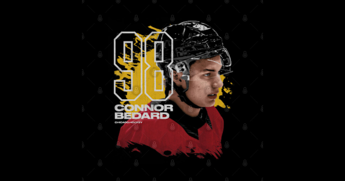 Connor Bedard Chicago Profile - Connor Bedard - Sticker | TeePublic