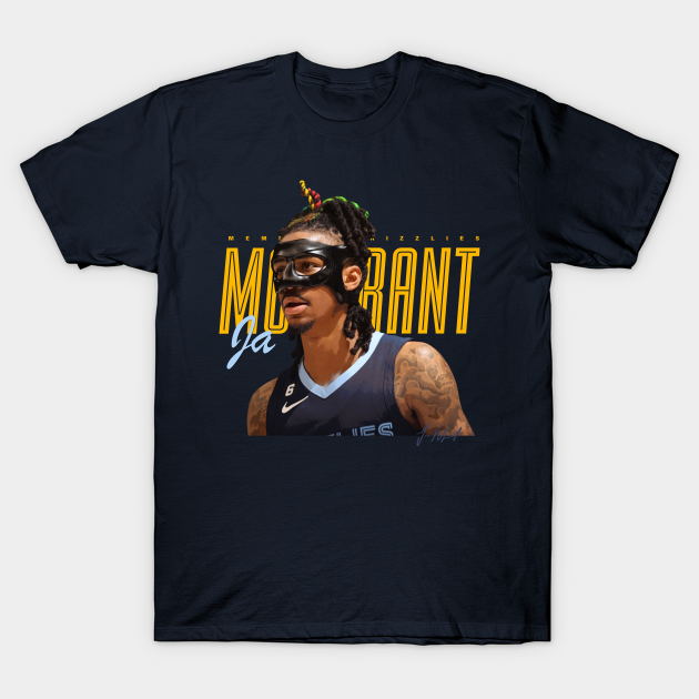 Masked Ja Morant - Ja Morant Memphis Grizzlies - T-Shirt | TeePublic