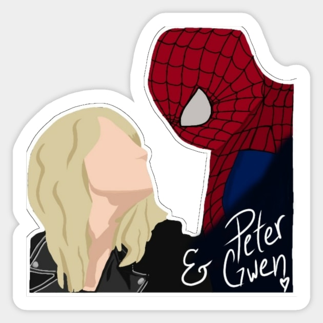 Peter and Gwen - Peter - Sticker | TeePublic
