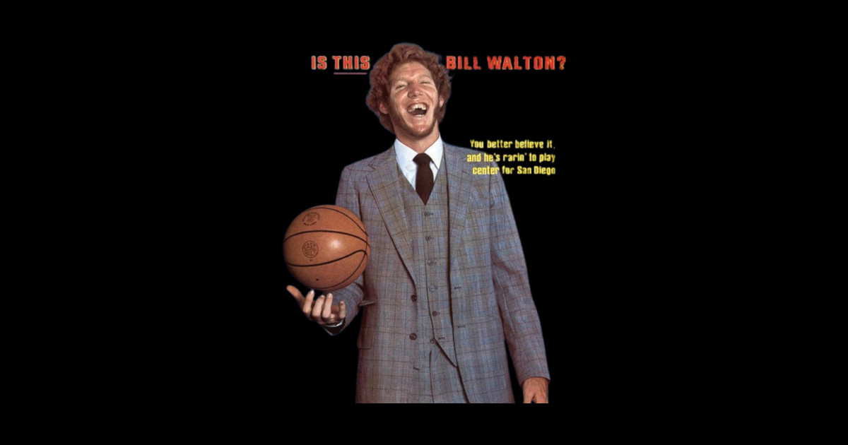 Bill Walton // NBA Basketball - Bill Walton - Sticker | TeePublic
