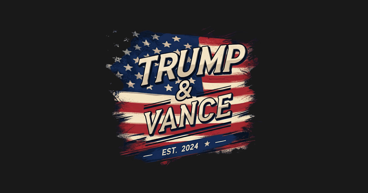 Trump Vance 2024 Retro Stripe Trump JD Vance - Trump Vance 2024 - T ...