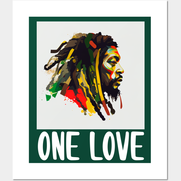 Rasta One Love Reggae Rastafari Jamaica - Rasta - Posters and Art ...