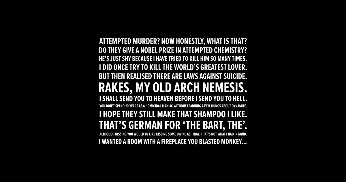 Sideshow Bob Quotes - Sideshow Bob - Sticker | TeePublic