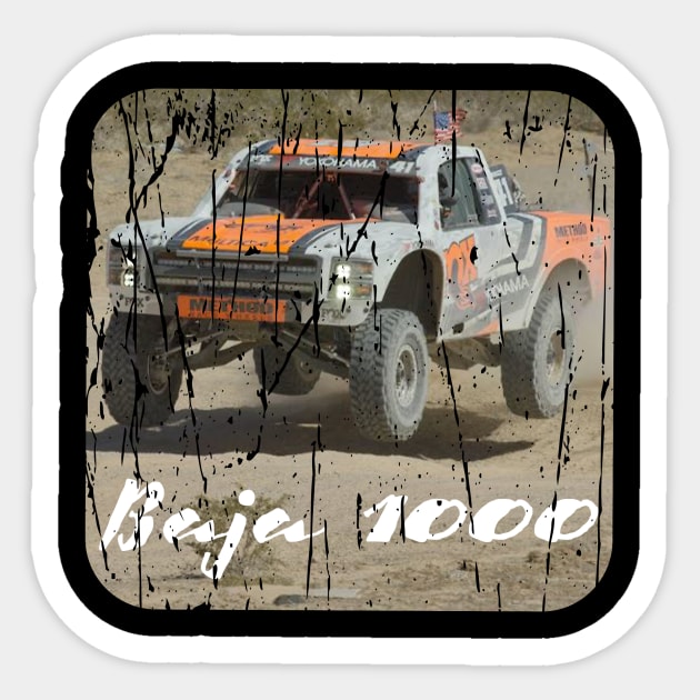 BAJA Racing TROPHY TRUCK - Baja - Sticker | TeePublic