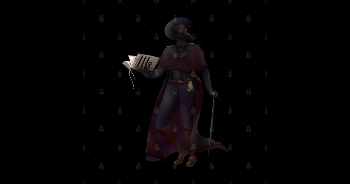 ASAW Plague Doctor - Aromantic - Sticker | TeePublic