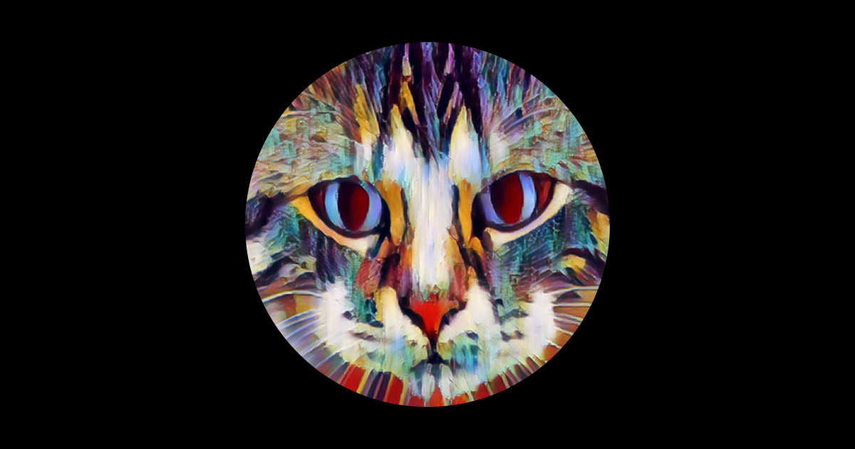 Fun floppy cat - Fun Floppy Cat - Sticker | TeePublic