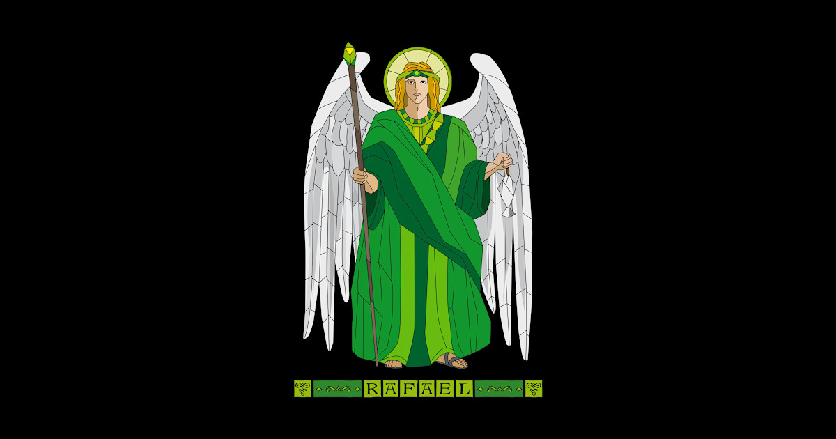 Archangel Raphael - Archangel Raphael - Sticker | TeePublic