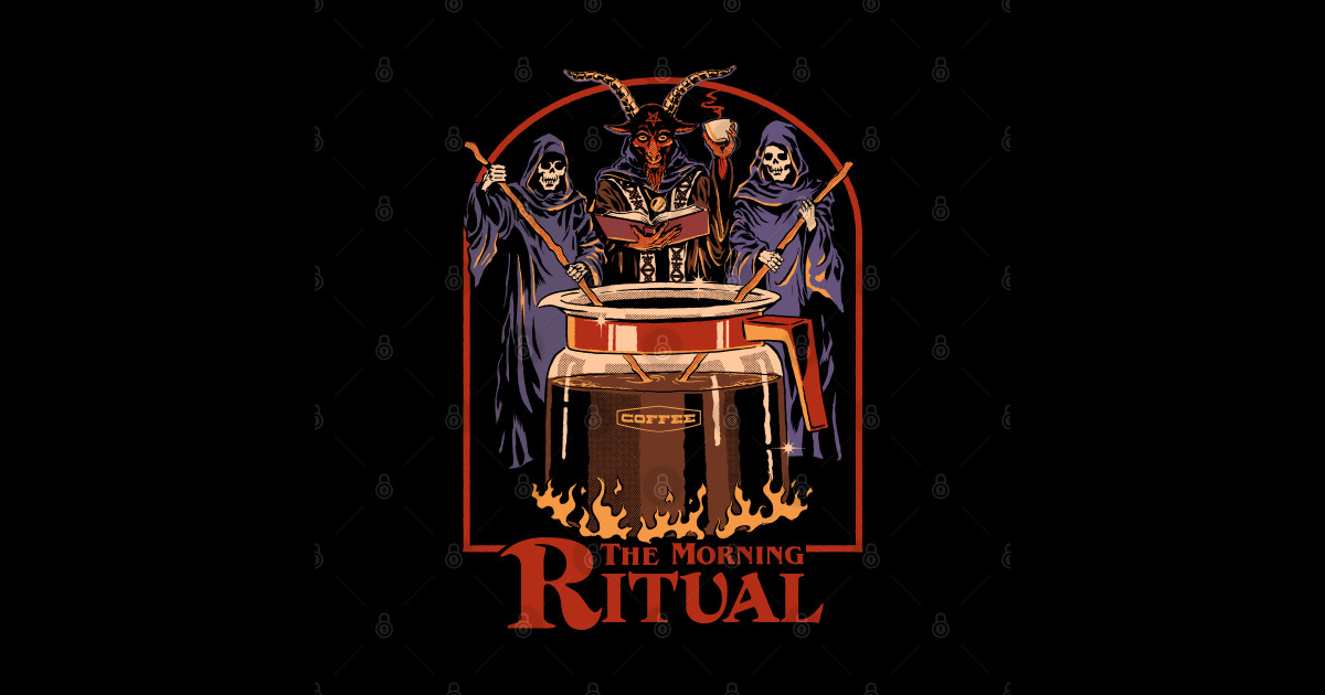 The Morning Ritual - Coffee - T-Shirt | TeePublic