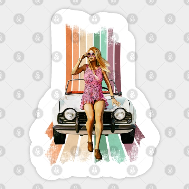 Drive pinup - Pinup Girls - Sticker | TeePublic