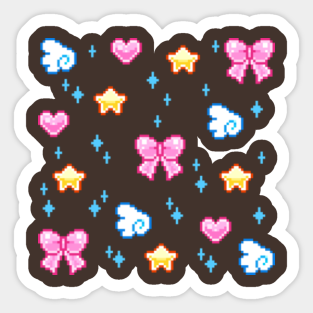 Pixel Art Kawaii Kawaii Pixel Painters Stickers for Sale | TeePublic
