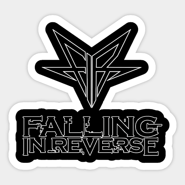 Falling In Reverse Rock Logo - Falling In Reverse Rock Logo - Sticker ...