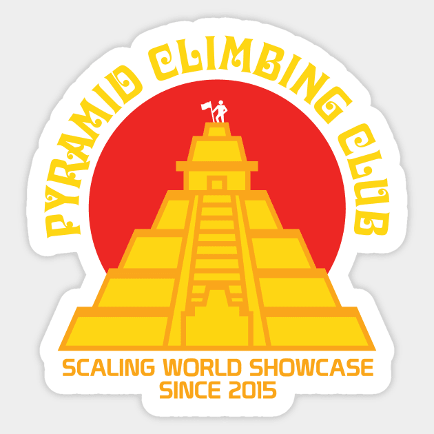 Pyramid Climbing Club - Epcot - Sticker | TeePublic