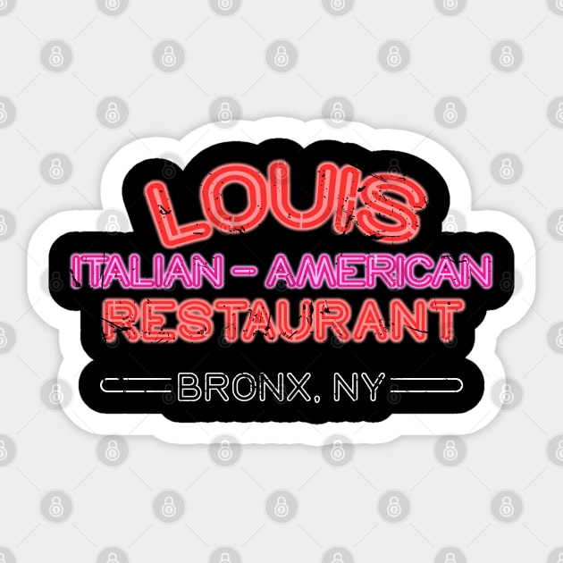 Louis Italian-American Restaurant - The Godfather - Sticker | TeePublic