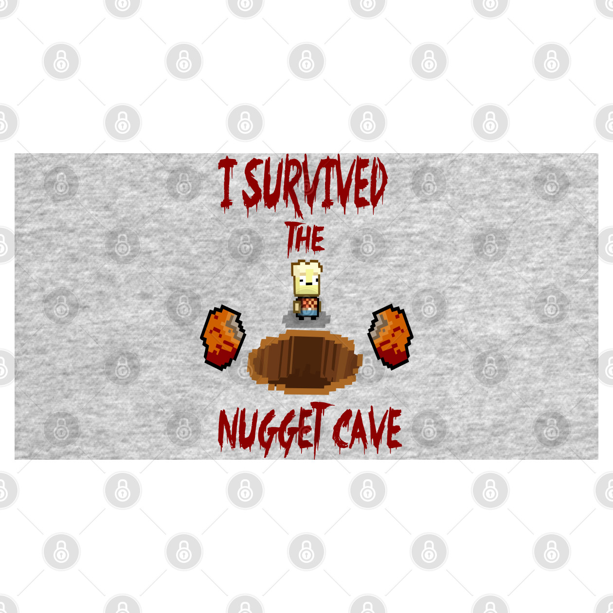 I Survived the Nugget Cave - Kindergarten Video Game - Hoodie | TeePublic