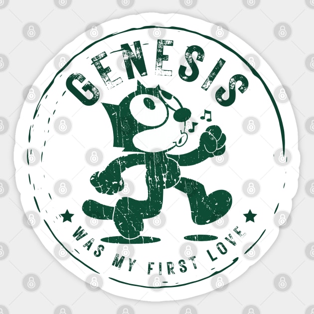 genesis was my first love - Genesis - Sticker | TeePublic