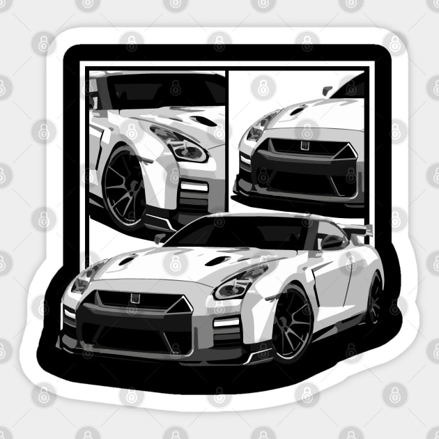 Nissan Skyline GTR r35, JDM Car - Nissan Gtr R35 - Sticker | TeePublic