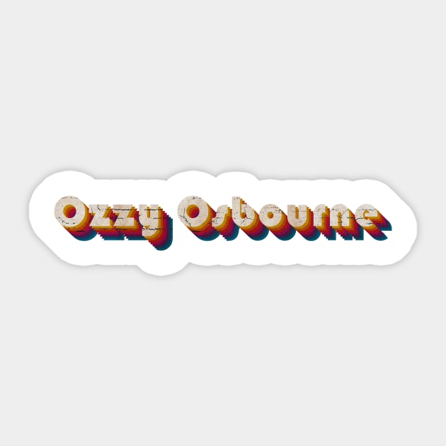 retro vintage Ozzy Osbourne - Ozzy Osborne - Sticker | TeePublic