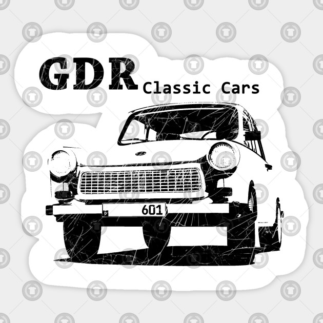 trabant, ddr, gdr classic car - Trabant - Sticker | TeePublic