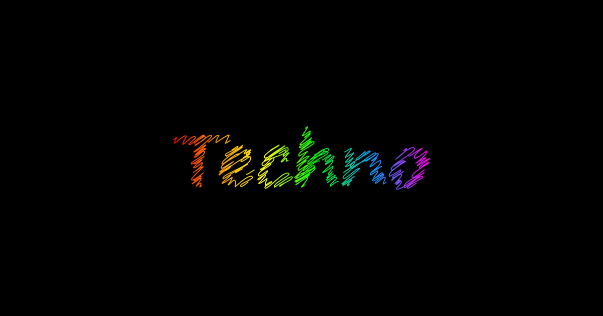 Techno rainbow - Techno Music - Sticker | TeePublic