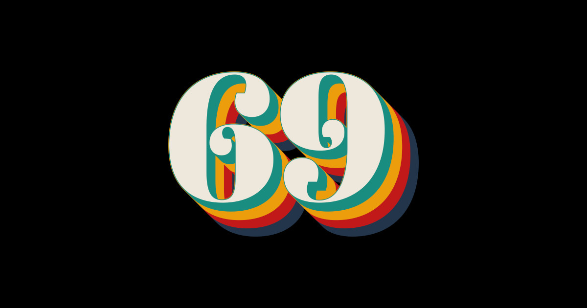 Number 69 - Number 69 - Sticker | TeePublic