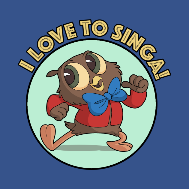 I Love To Singa! - Owl Jolson - T-Shirt | TeePublic