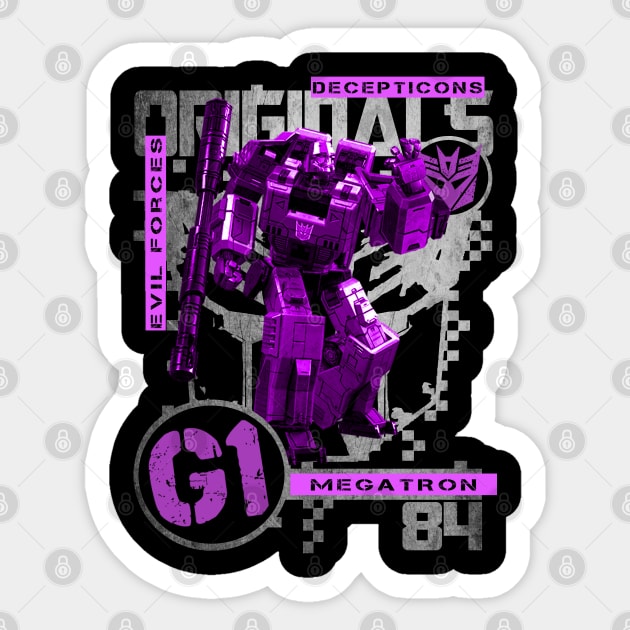 G1 Originals - Megatron - Transformers - Sticker | TeePublic
