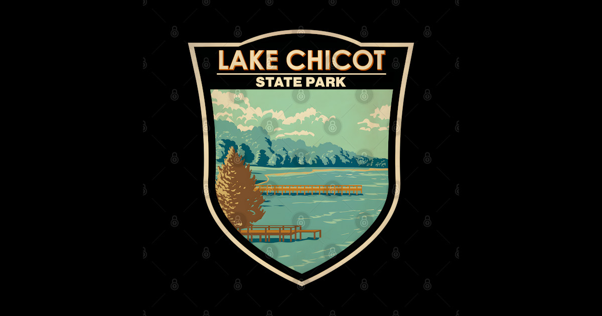 Lake Chicot State Park Arkansas Badge - Lake Chicot - Sticker | TeePublic