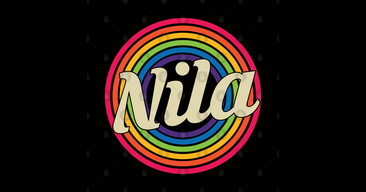 Nila - Retro Rainbow Style - Nila - T-Shirt | TeePublic