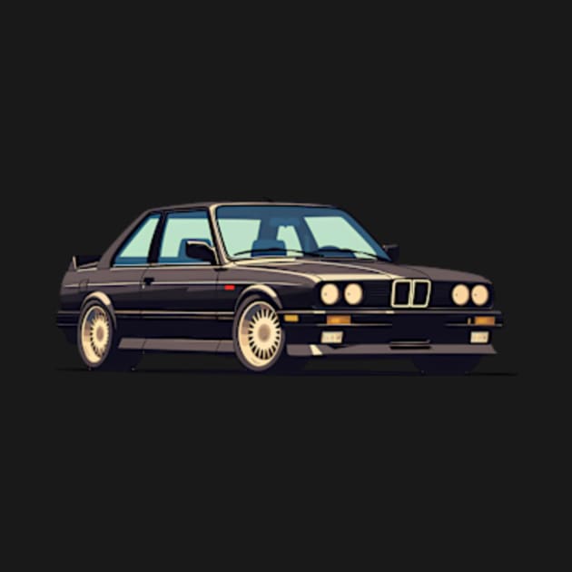 Black BMW E30 M sport - E30 M3 - T-Shirt | TeePublic