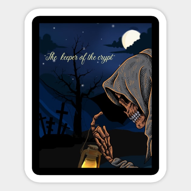 Keeper of the crypt - Tales From The Crypt Halloween - Sticker | TeePublic
