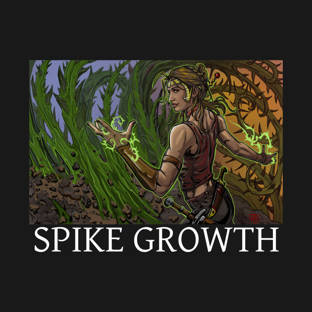 Caverns & Creatures: Spike Growth - Dungeons And Dragons - T-Shirt ...