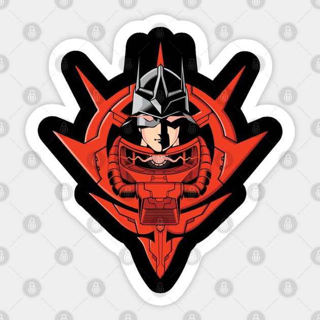Char Aznable, Red Comet Mecha - Gundam - Sticker | TeePublic