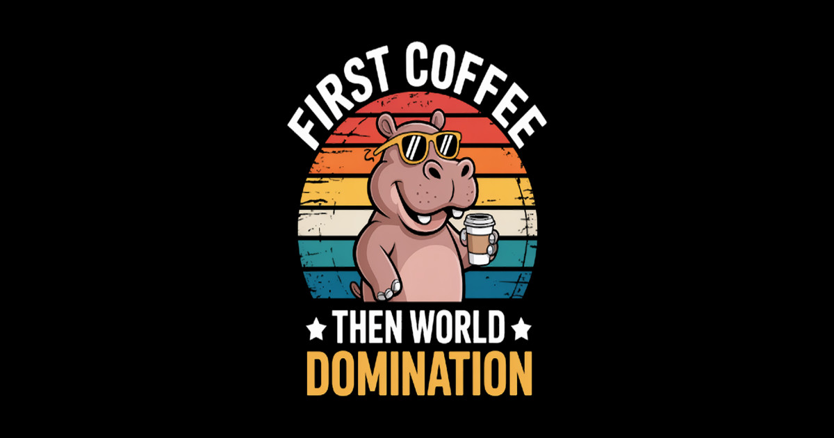 First Coffee Then World Domination - Capybara Lover - First Coffee Then ...