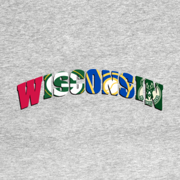 Wisconsin Teams Logo All time - Wisconsin Teams Logo All Time - T-Shirt ...