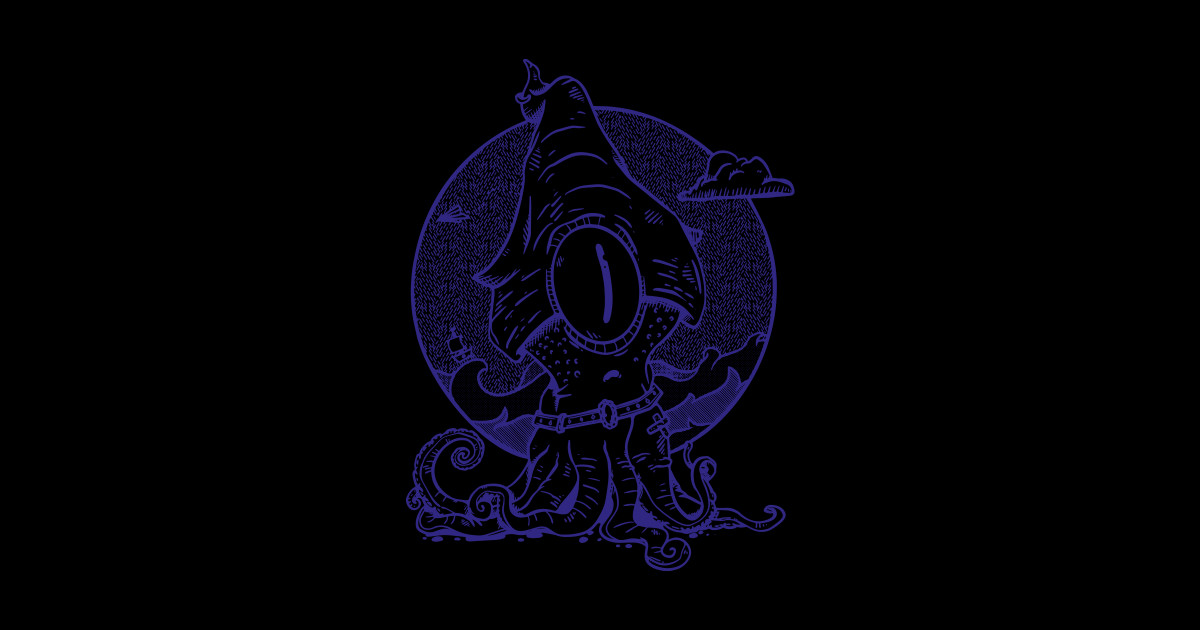 confused octopus lines - Octopus - Sticker | TeePublic