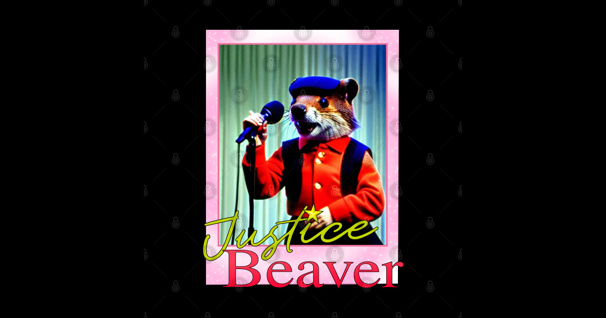 Justice Beaver - Music - Sticker | TeePublic