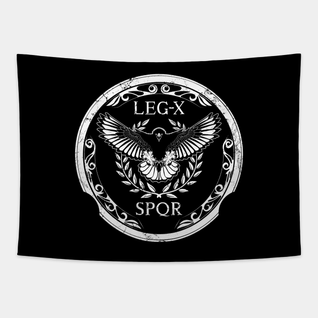Legio X Equestris Roman Legionary Emblem - Spqr - Tapestry | TeePublic