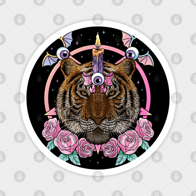Pastel Goth Tiger Pagan Creepy Menhera Tiger - Pastel Goth Tiger ...