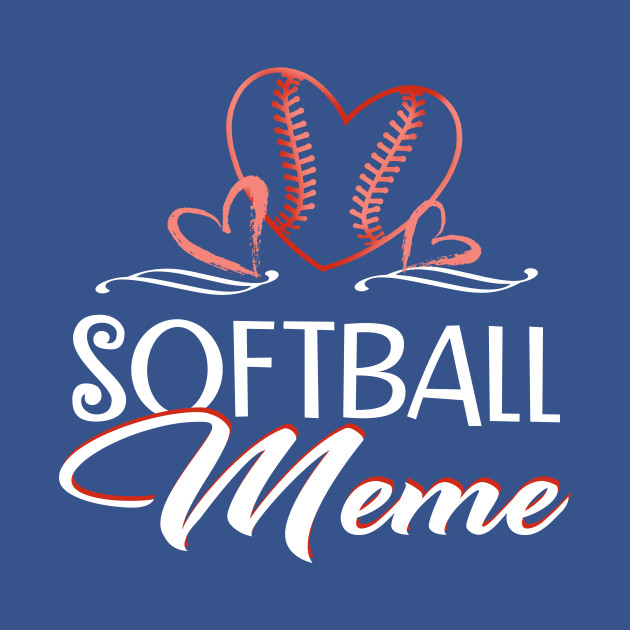 Softball Meme Grandma Gifts Heart Distressed - Gift For Meme - T-Shirt ...
